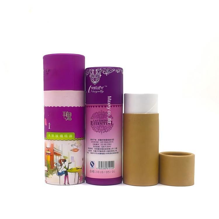 Custom-made kraft paper tubes and small cardboard tubes; designs are ...