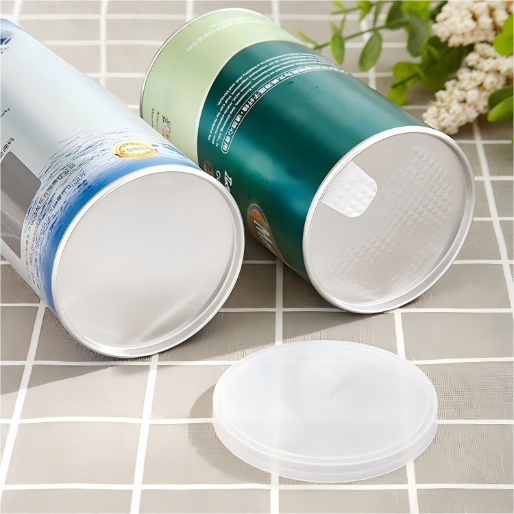 Custom Spice Paper Container Round Tear-off Lid Cylindrical Salt Powder ...